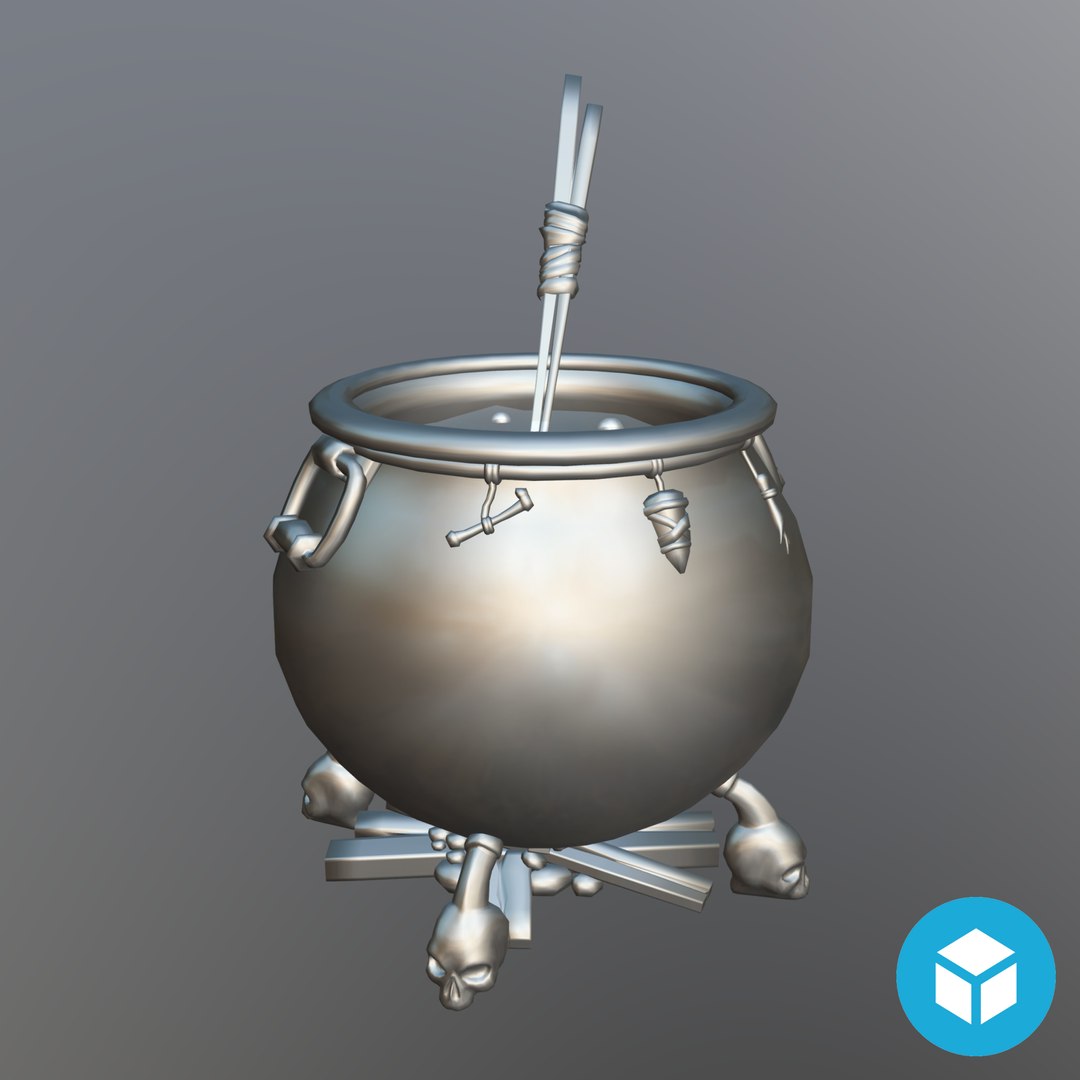 Magical Witch Cauldron 3D Model - TurboSquid 1331727