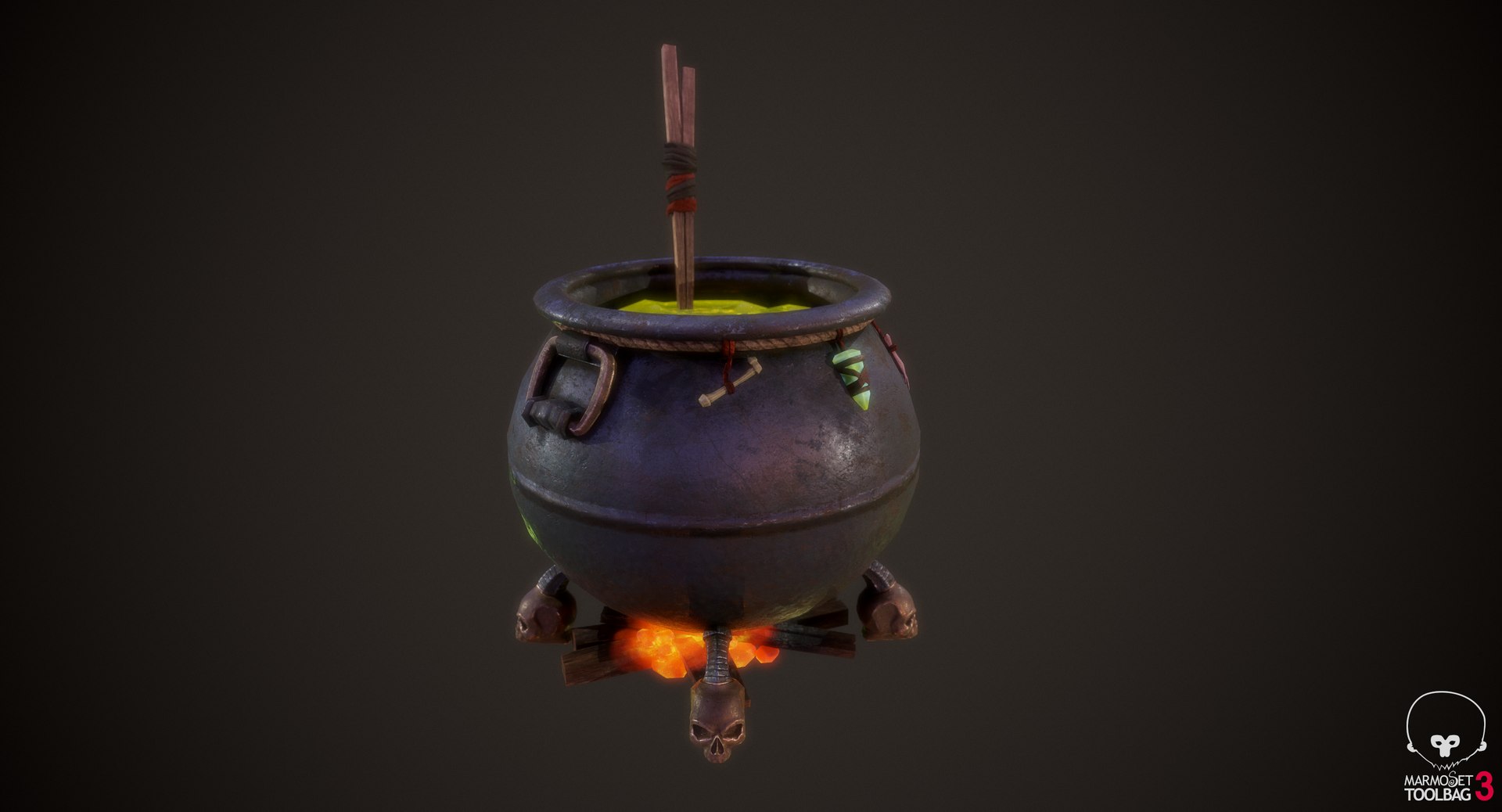 Magical Witch Cauldron 3D Model - TurboSquid 1331727