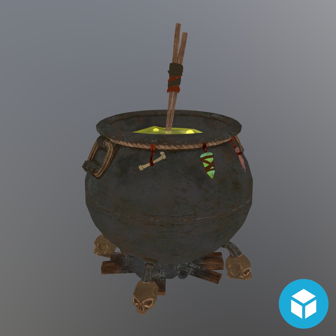 Magical Witch Cauldron 3D Model - TurboSquid 1331727