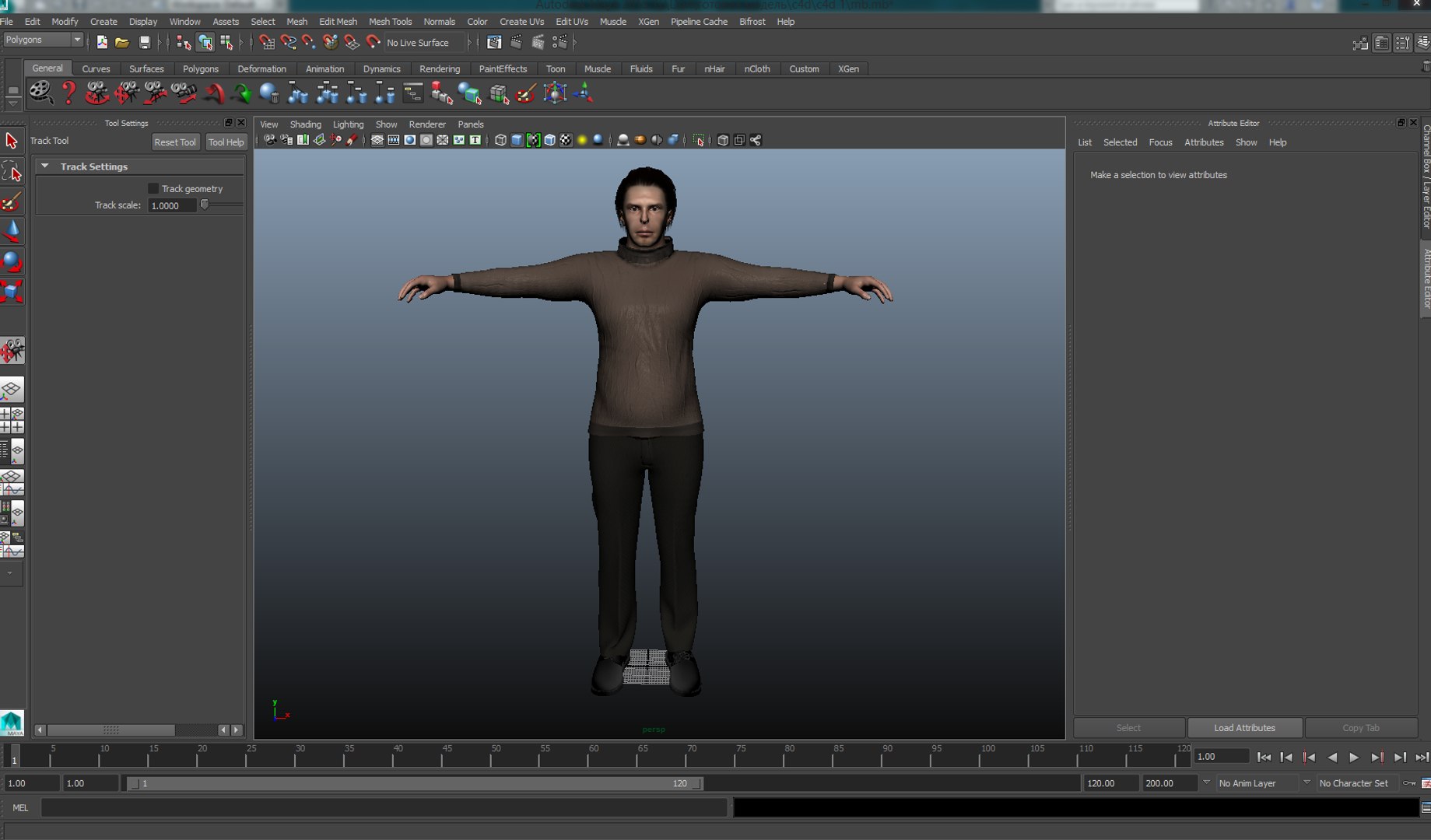 3d Man Evil Character Model