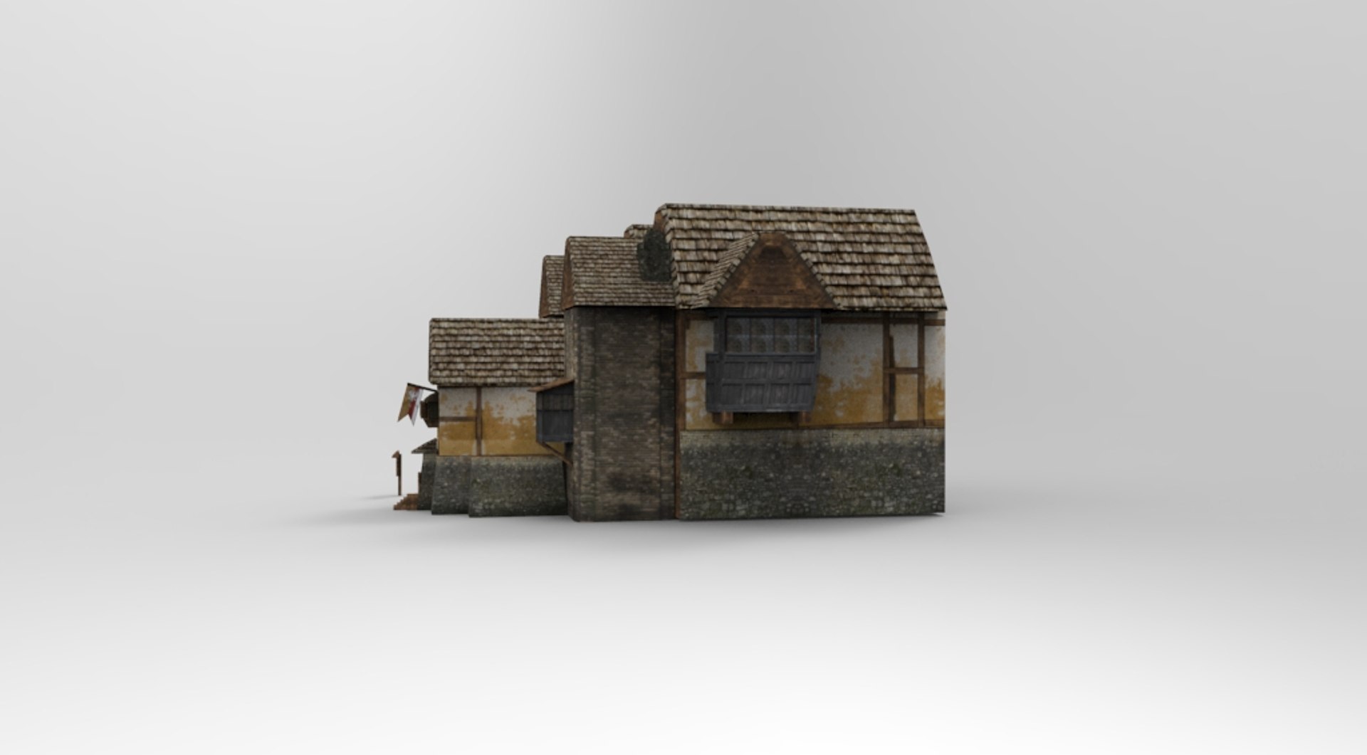 3d medieval building