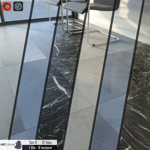 Tile abc stone set 3D - TurboSquid 1191770