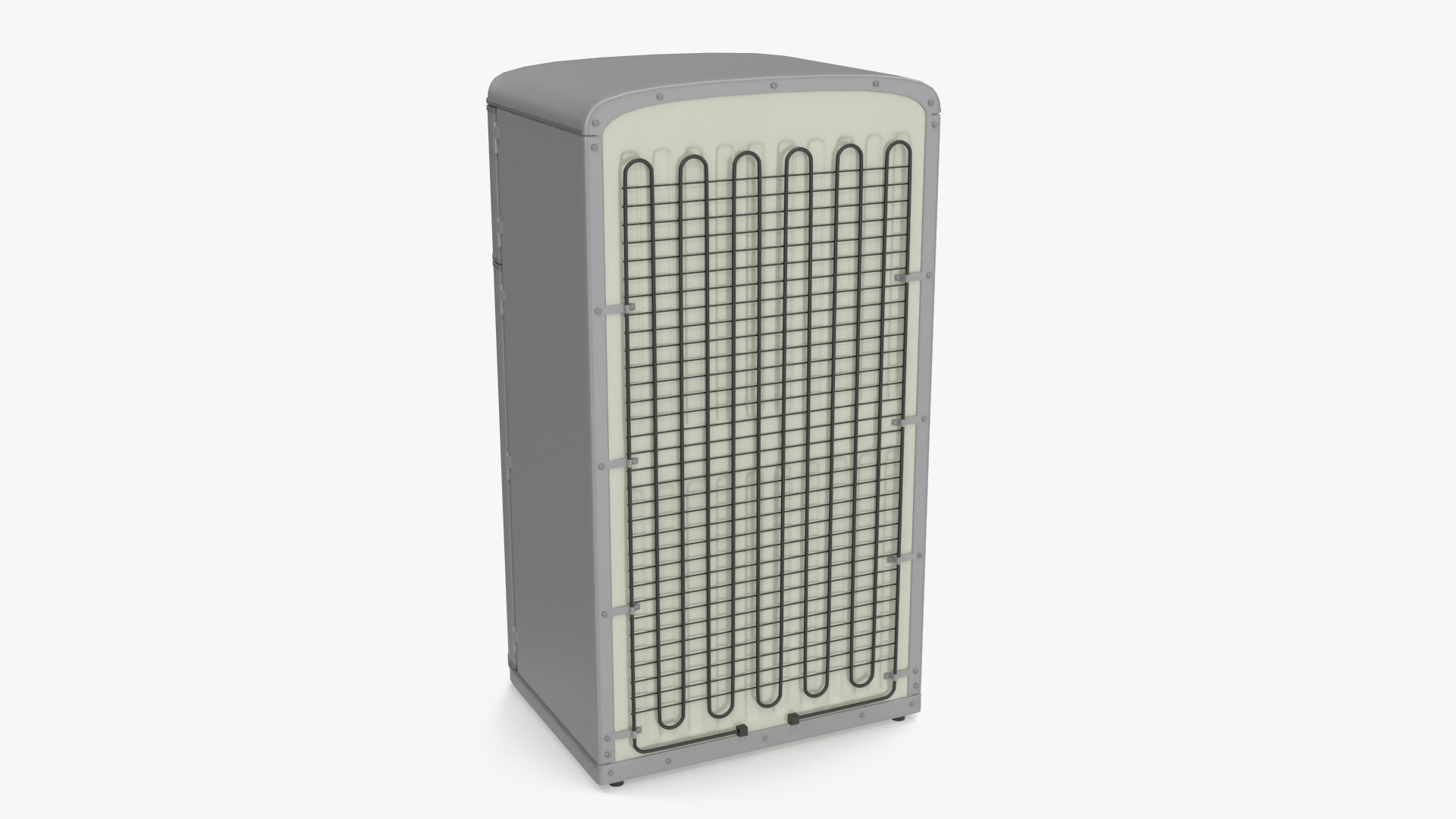 3D Aluminium Retro Fridge With Top Freezer - TurboSquid 2151687