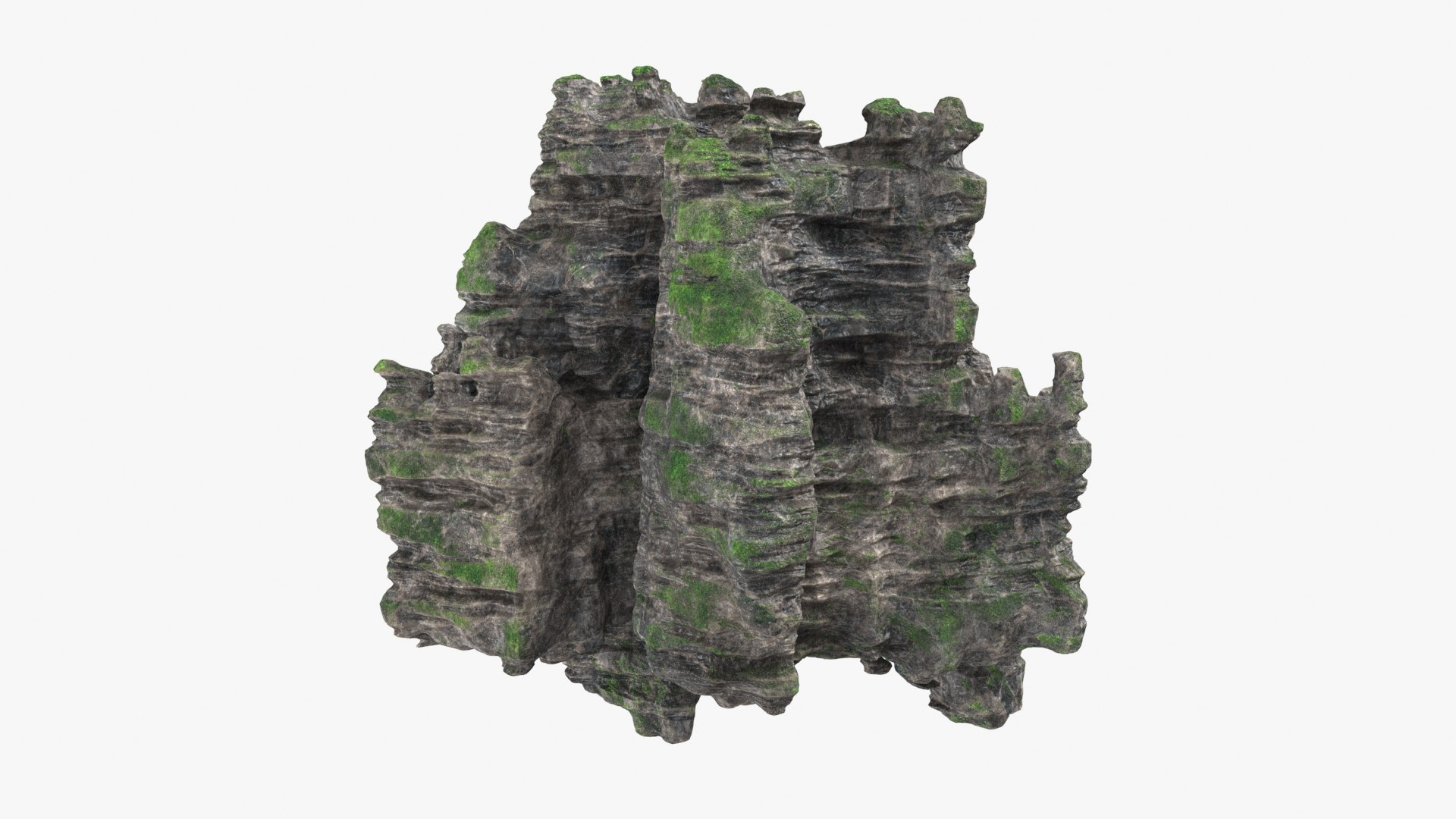 Rock Cliff Shape 3 3D Model - TurboSquid 2158472