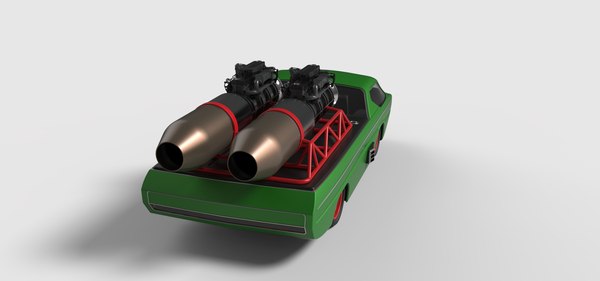 3D model car jet concept - TurboSquid 1635529