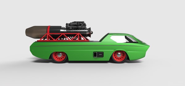 3D model car jet concept - TurboSquid 1635529