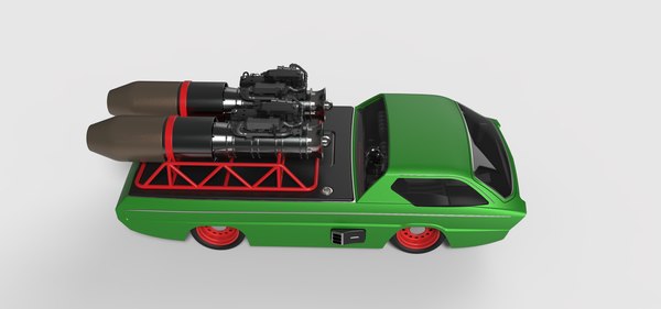 3D model car jet concept - TurboSquid 1635529