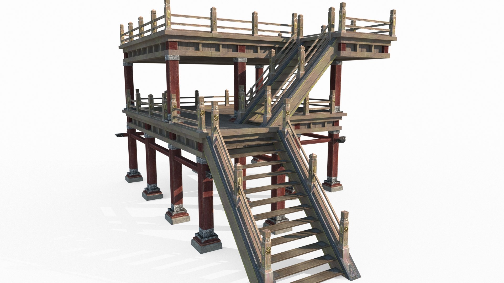 Built Observation Platforms In Ancient Asia 3D Model - TurboSquid 2050840