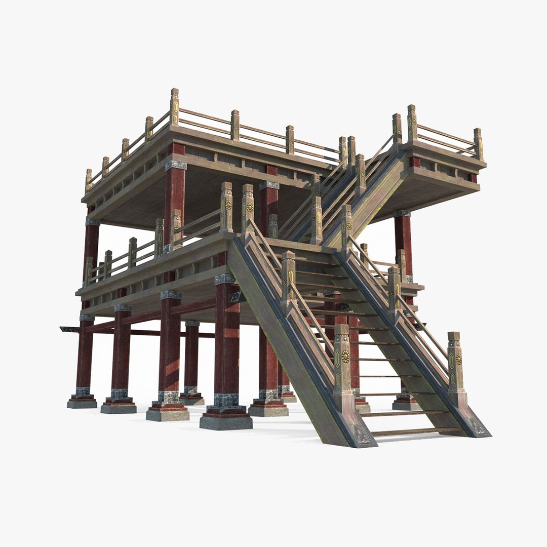 Built Observation Platforms In Ancient Asia 3D Model - TurboSquid 2050840