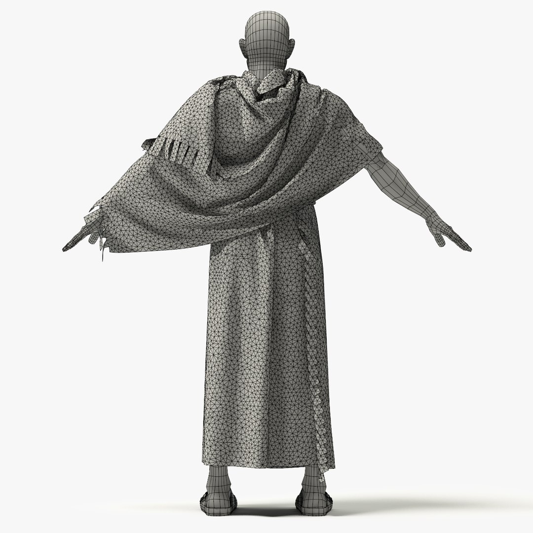 3d Thobe Ihram Model