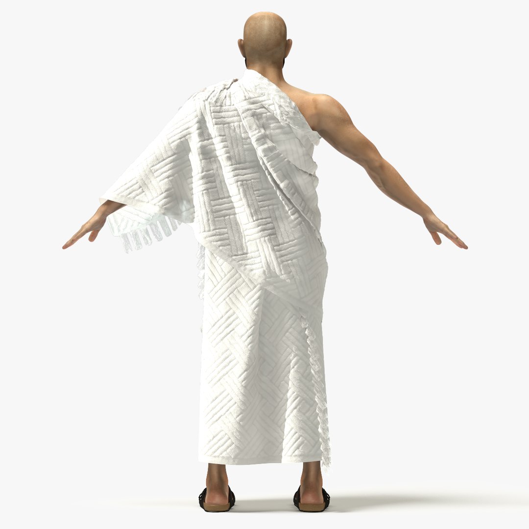 3d Thobe Ihram Model