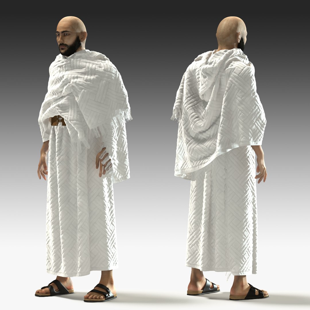 3d Thobe Ihram Model