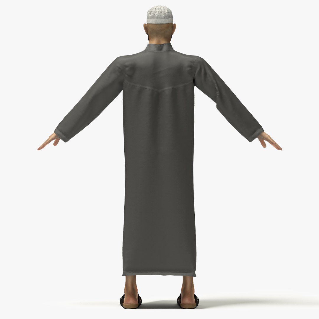 3d Thobe Ihram Model