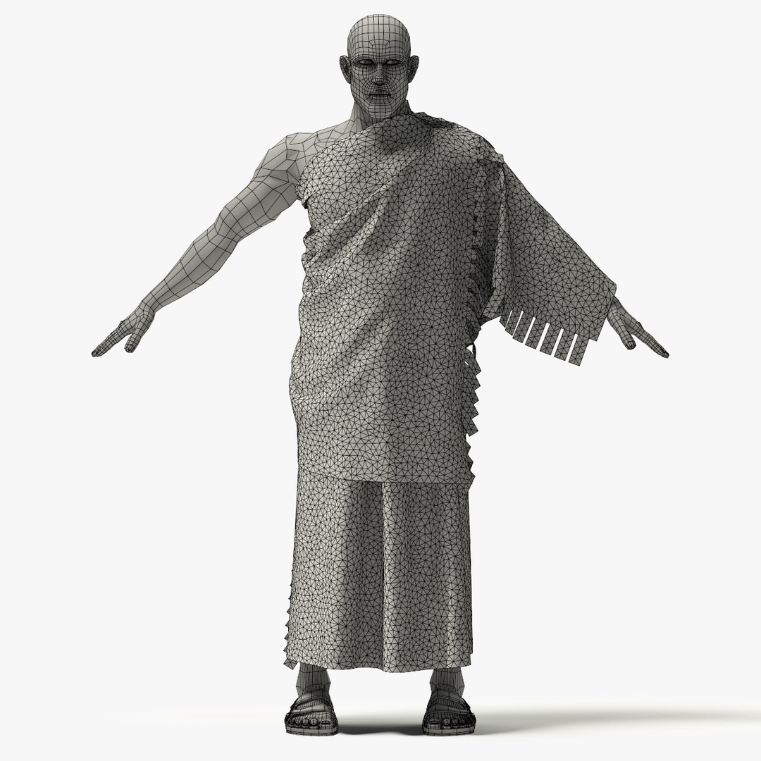 3d Thobe Ihram Model