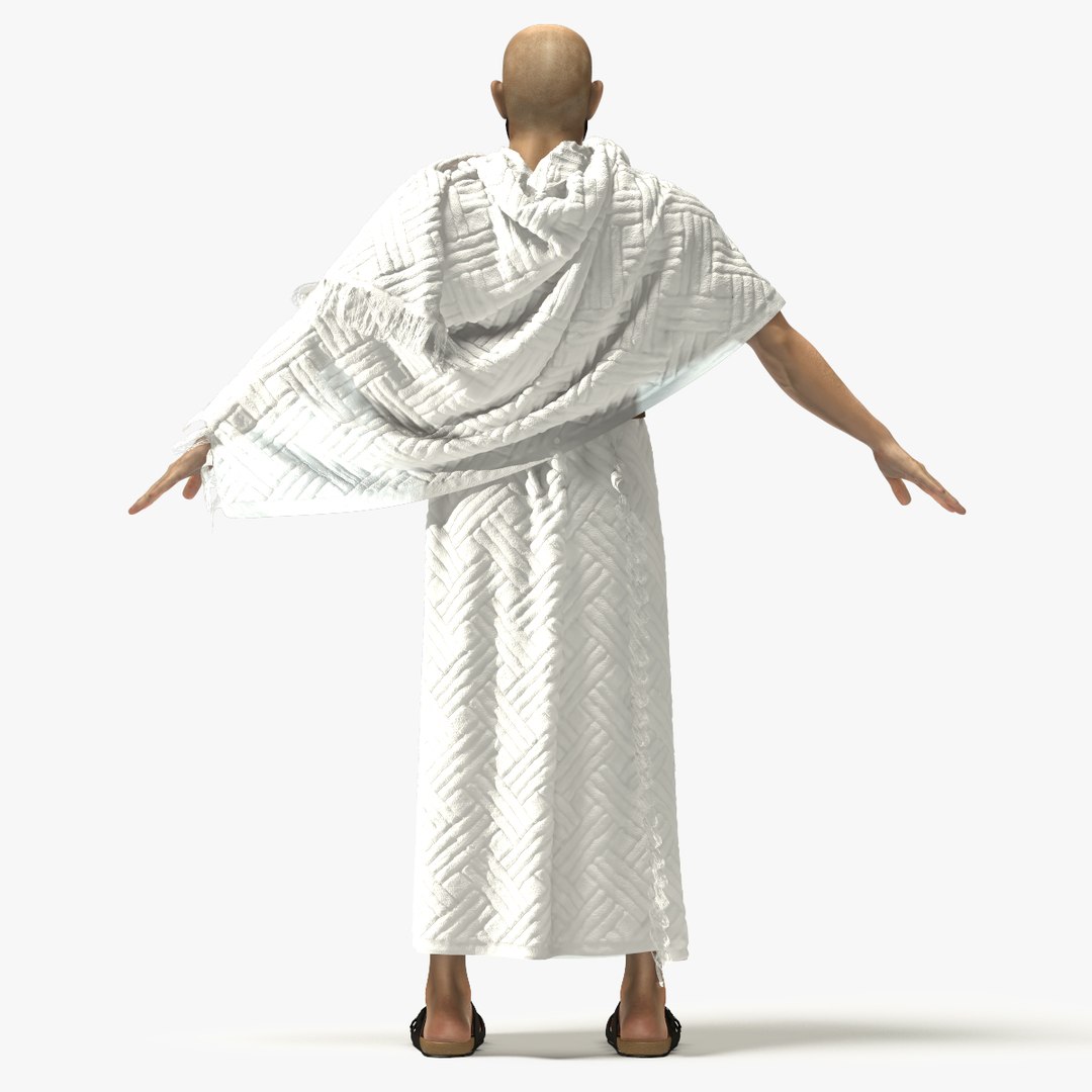 3d Thobe Ihram Model
