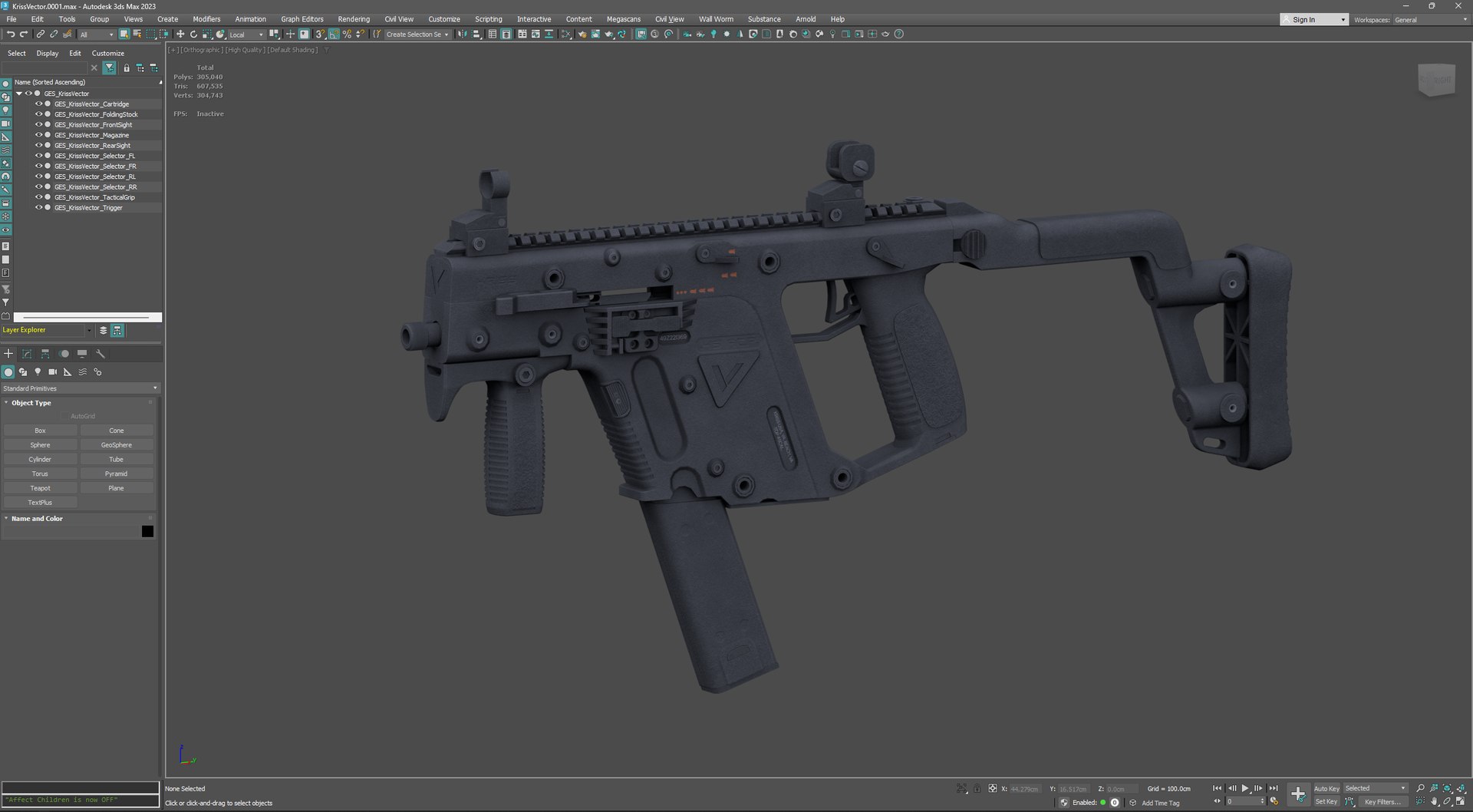 Kriss Vector SMG 3D Model - TurboSquid 2277097