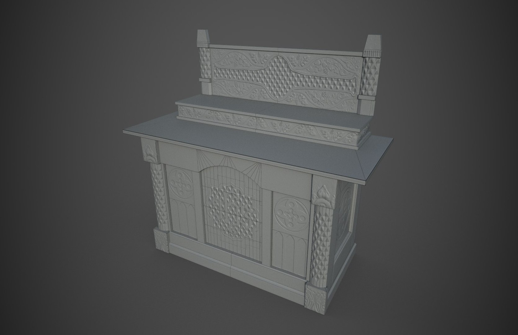 Medieval Altar 3D Model - TurboSquid 1629864