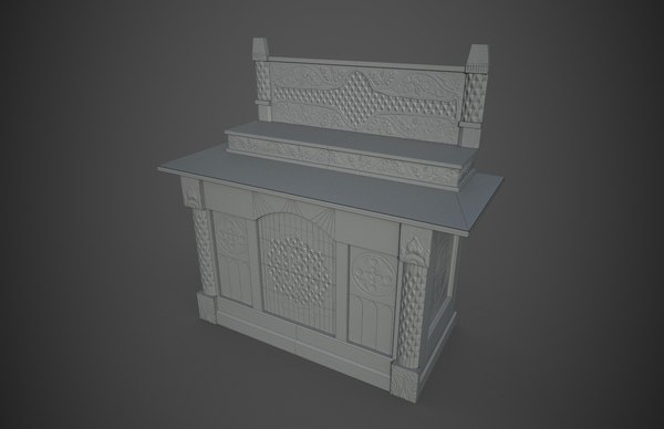 Medieval altar 3D model - TurboSquid 1629864