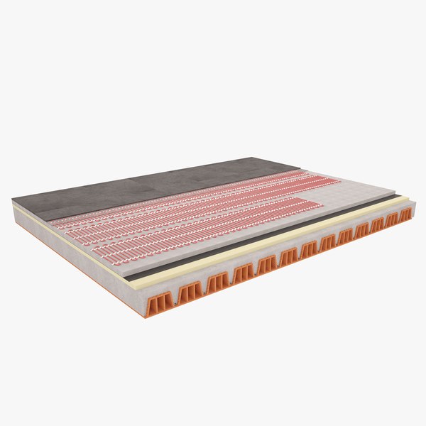 Electric Floor Heating Instalation 3D model - TurboSquid 2016043