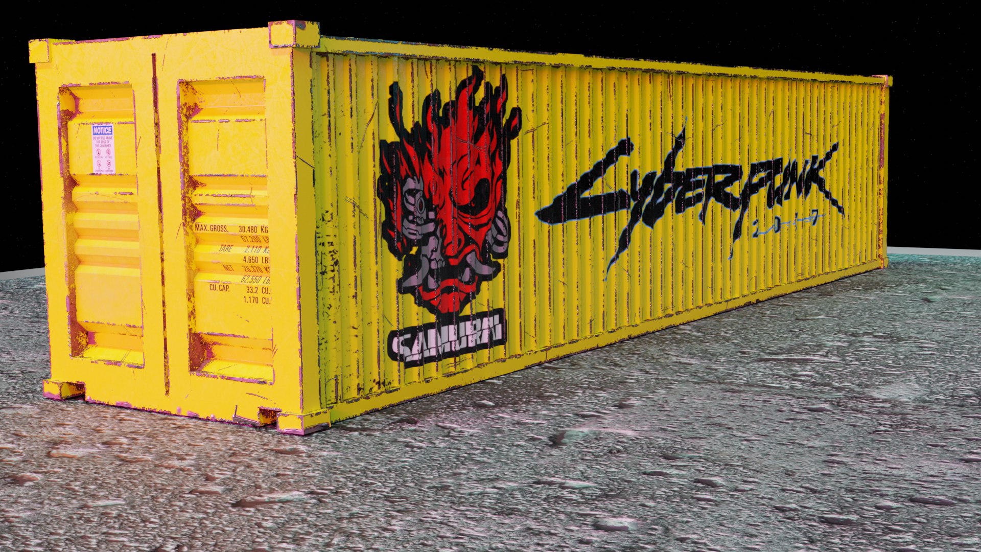 3D Cyberpunk 2077 Container - TurboSquid 2228217