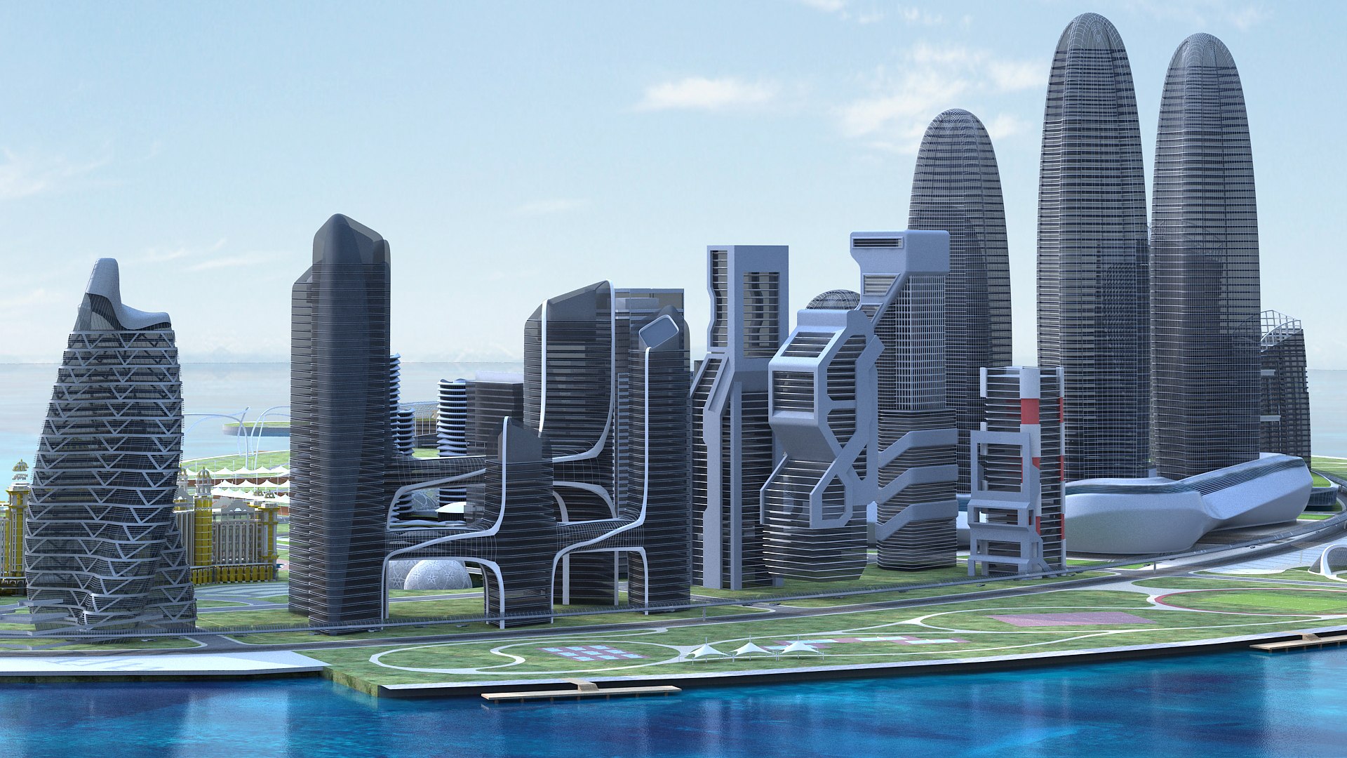 Future Building 01 model - TurboSquid 1808548