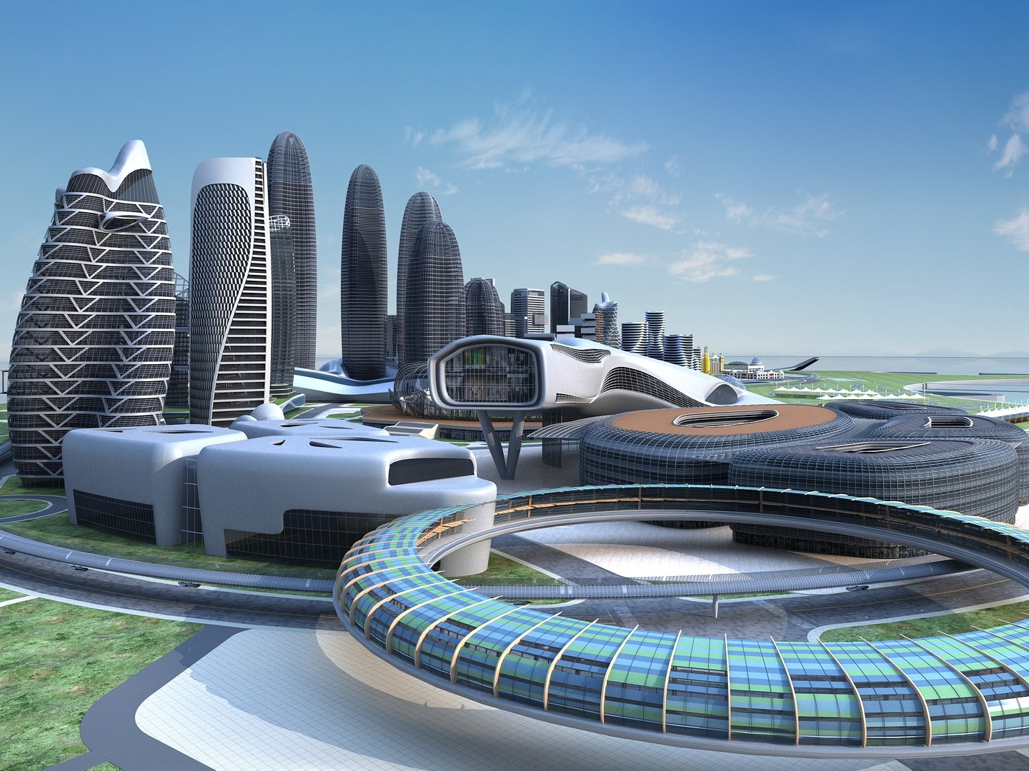 Future Building 01 model - TurboSquid 1808548