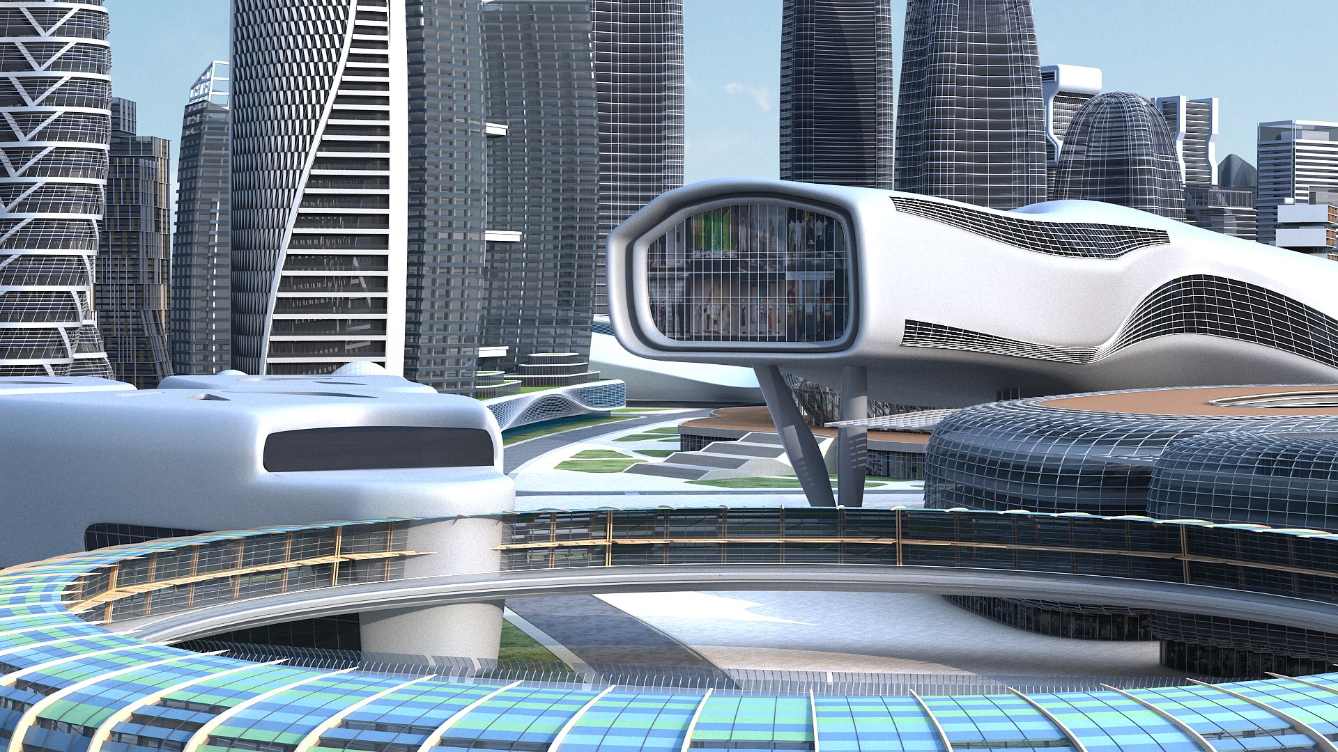 Future Building 01 model - TurboSquid 1808548