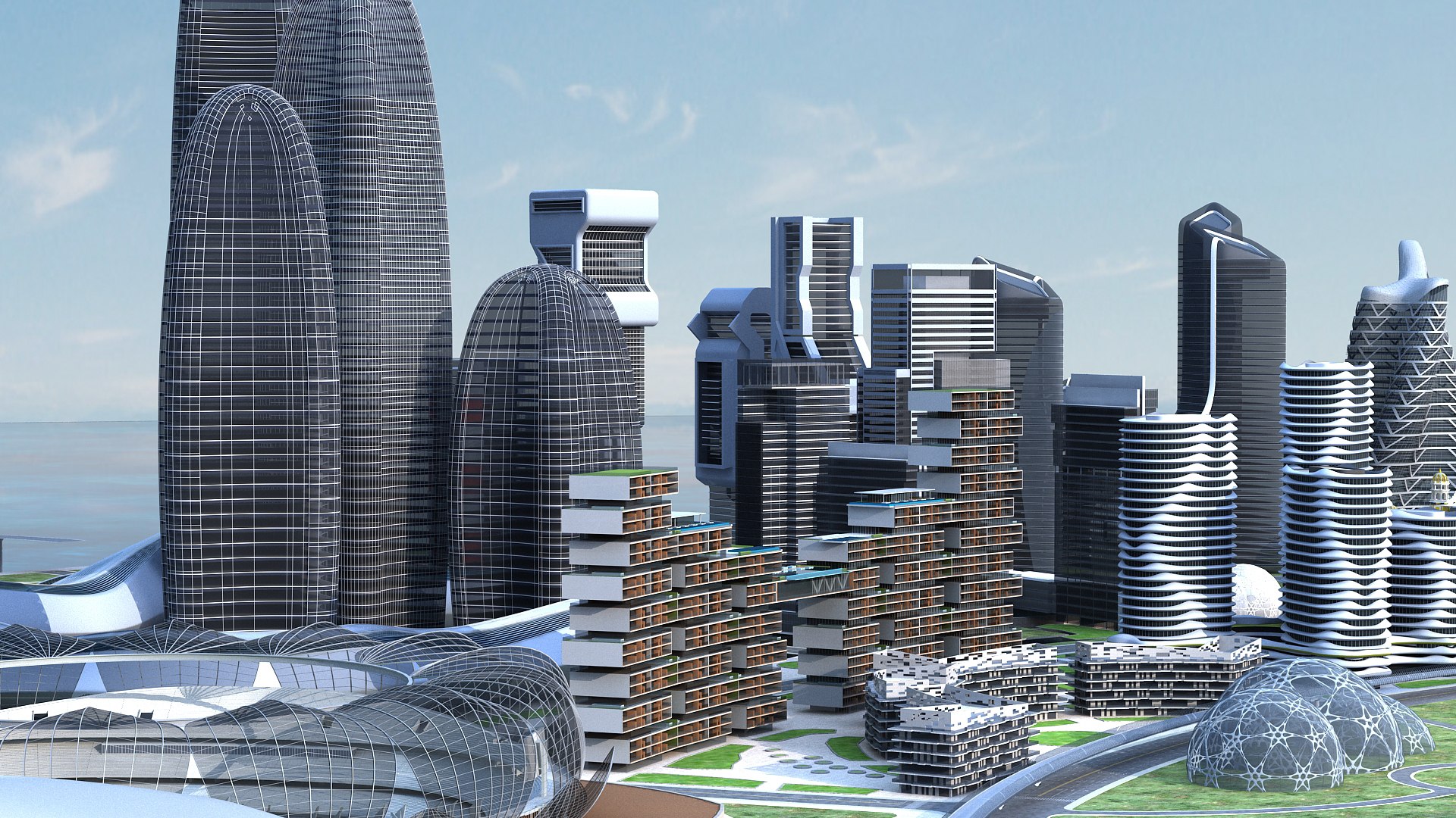 Future Building 01 model - TurboSquid 1808548