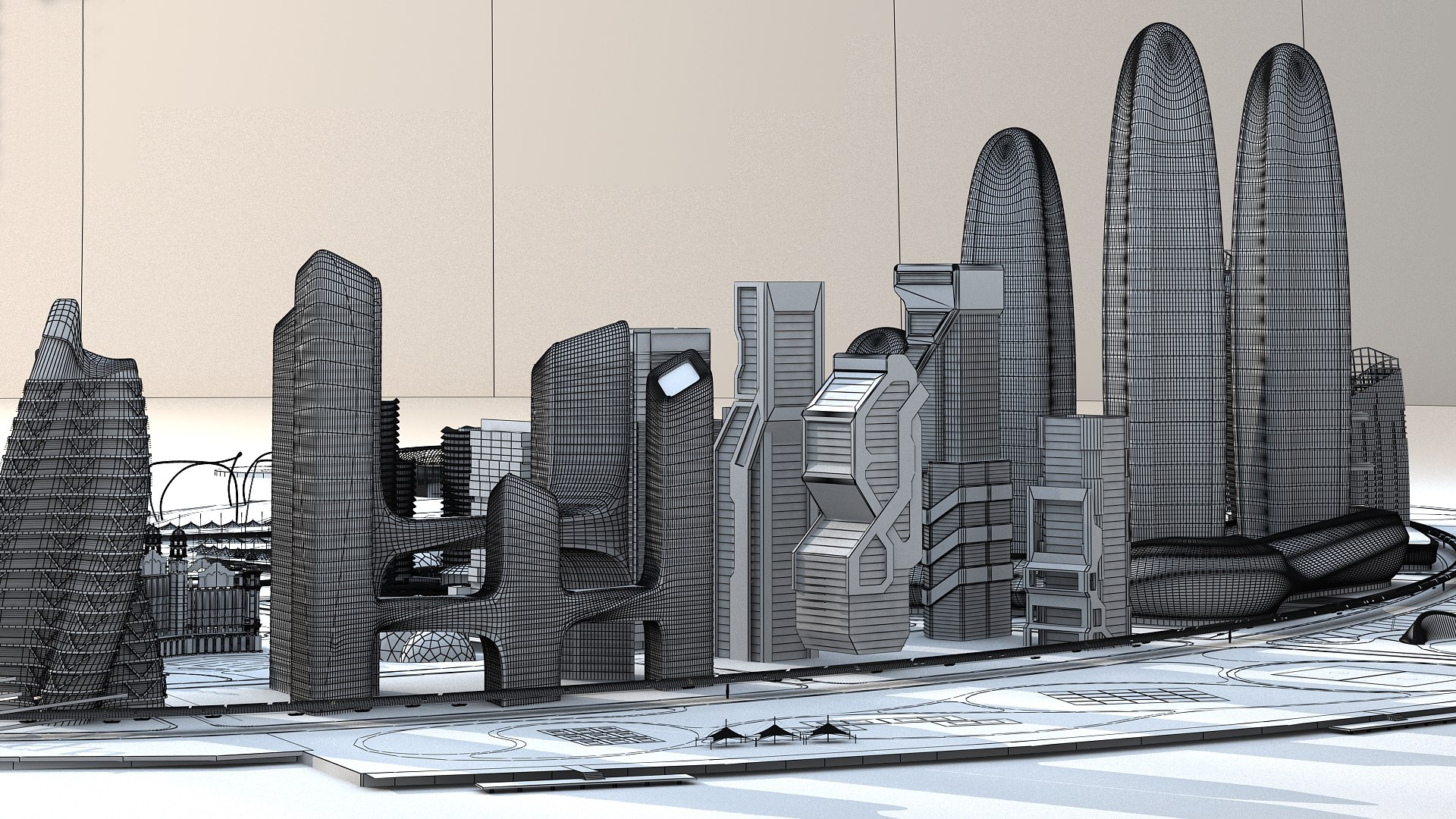 Future Building 01 model - TurboSquid 1808548