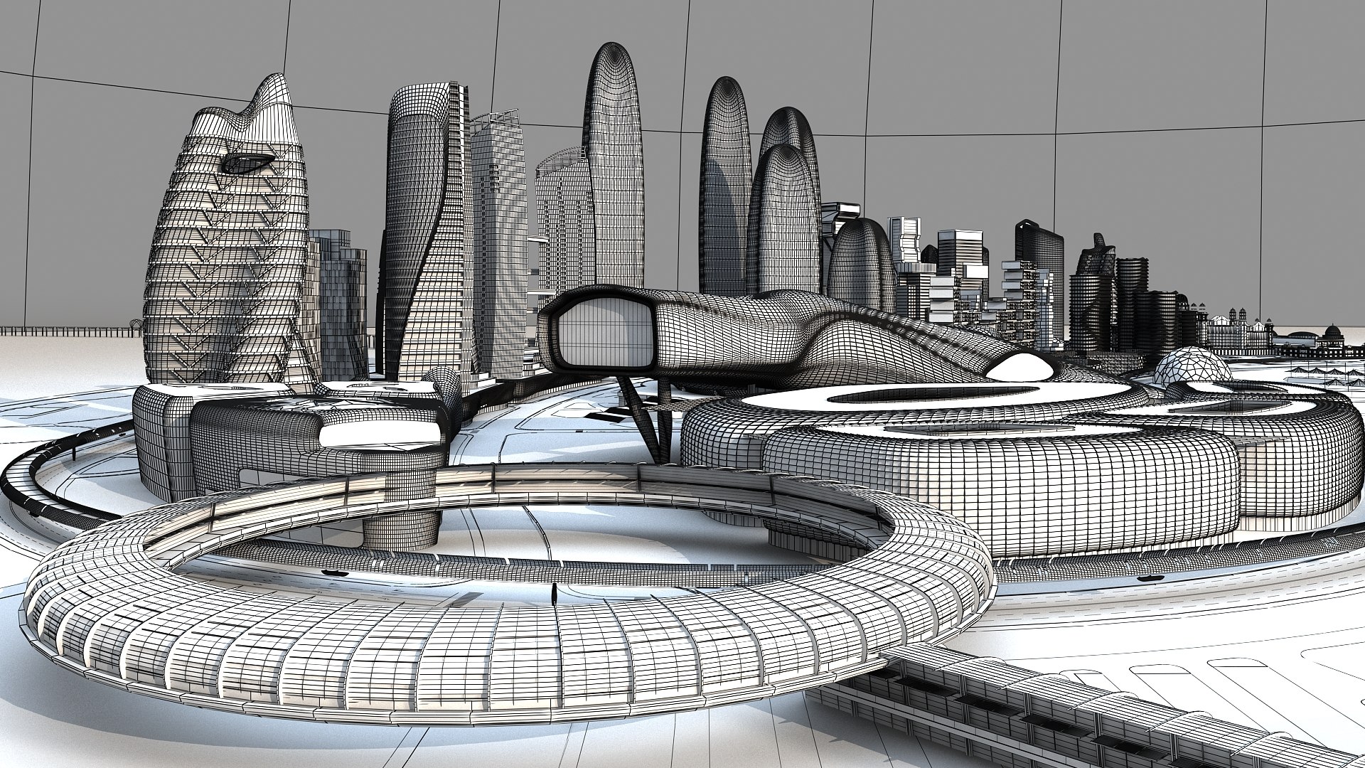 Future Building 01 model - TurboSquid 1808548