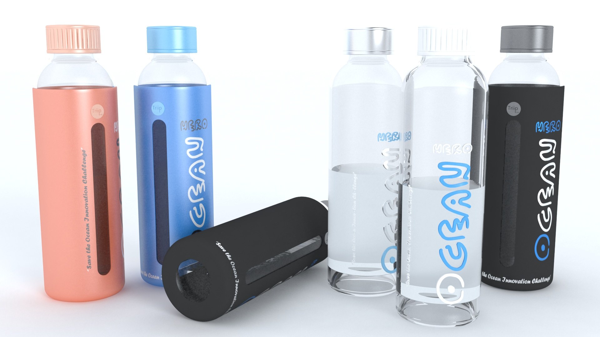 Hero Ocean Bottle Of Water 3D Model - TurboSquid 2124999
