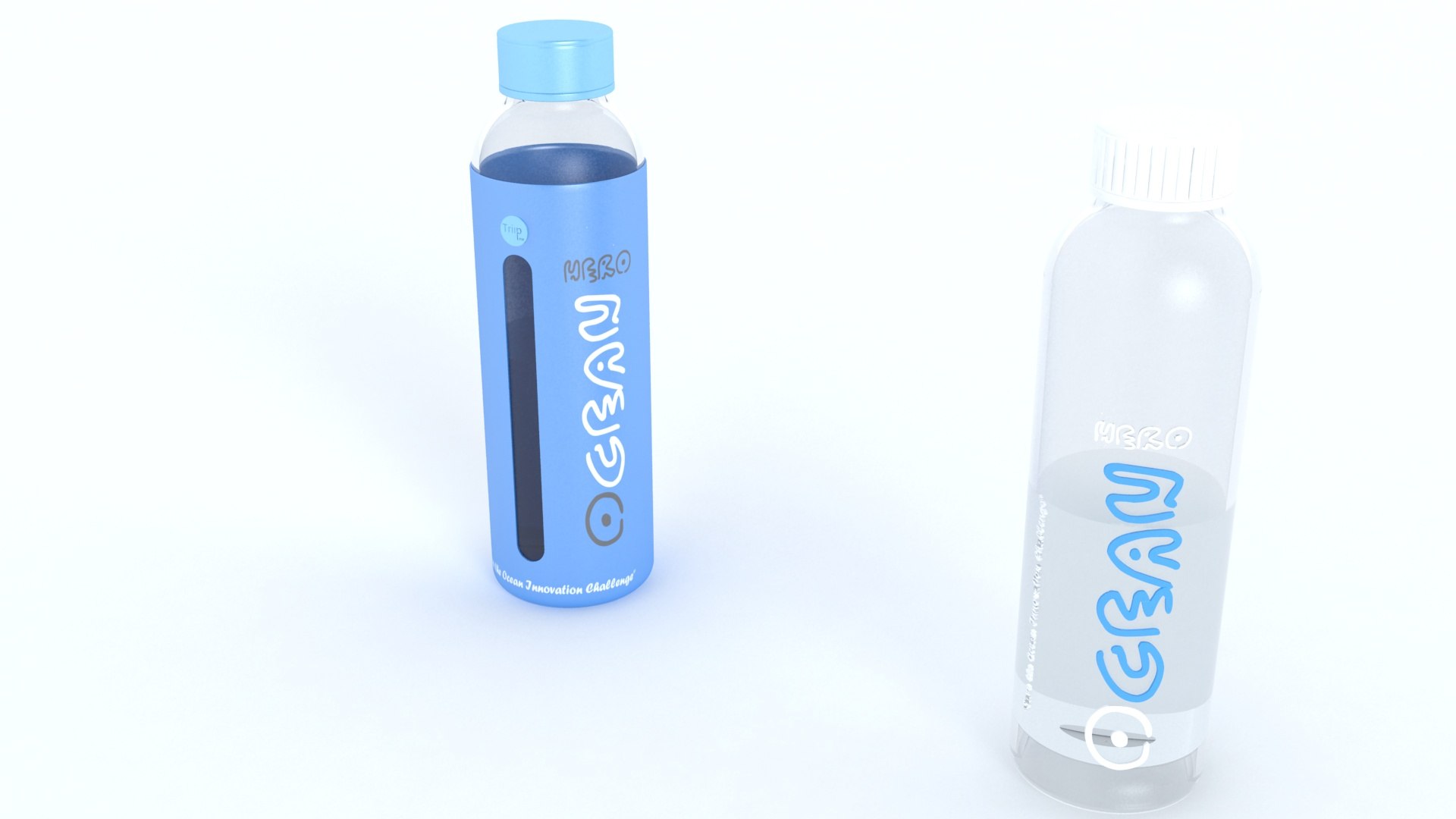 Hero Ocean Bottle Of Water 3D Model - TurboSquid 2124999