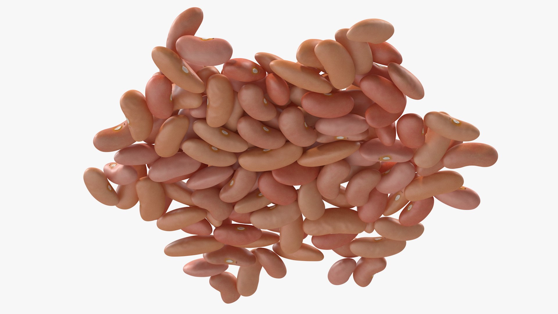 3D pile light red kidney - TurboSquid 1551437