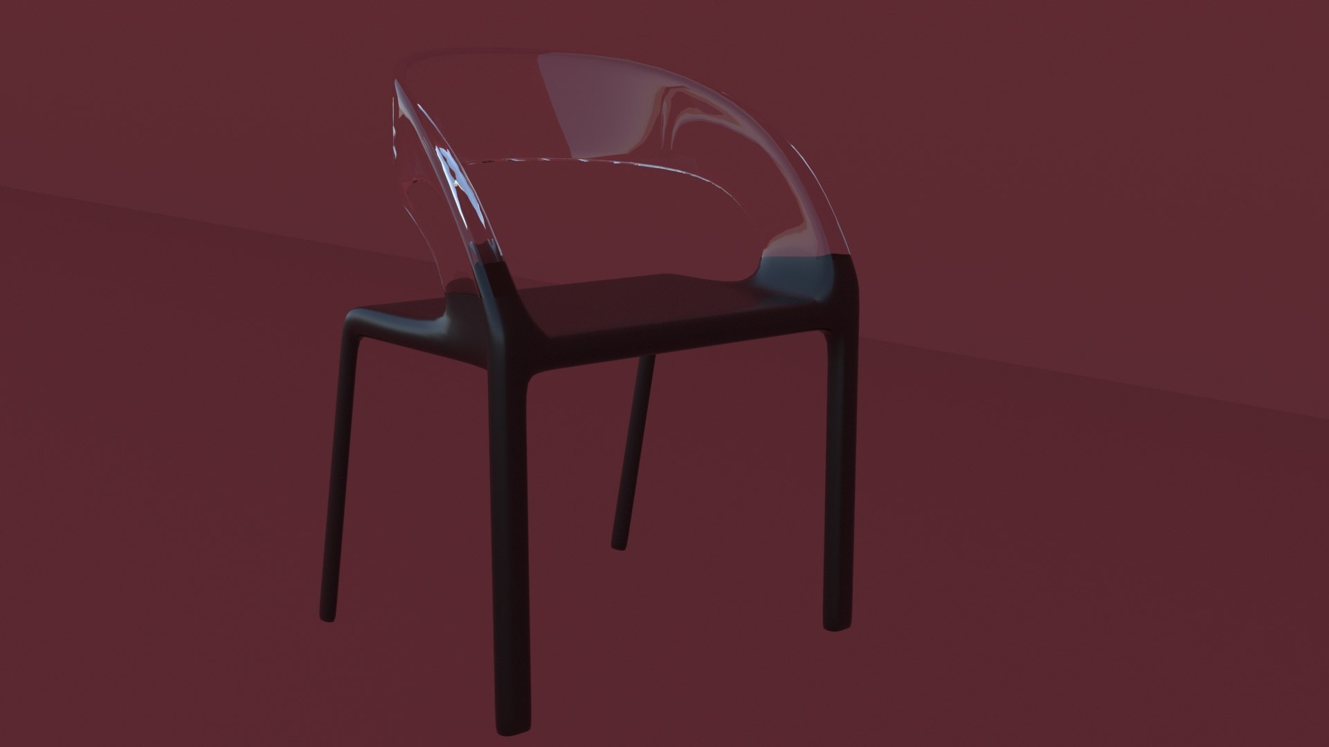 Transparent chair 3D - TurboSquid 1641709