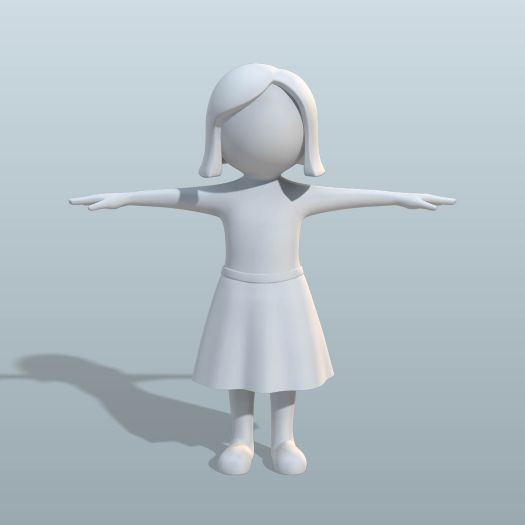 Ma 3 1 Stickman Character Woman