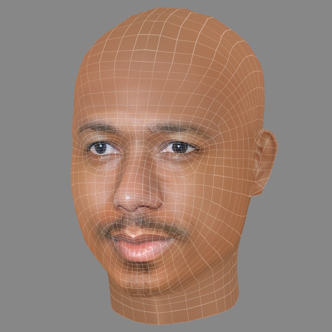 3D Nick Cannon Head - Low Poly Head For Game - TurboSquid 2303897
