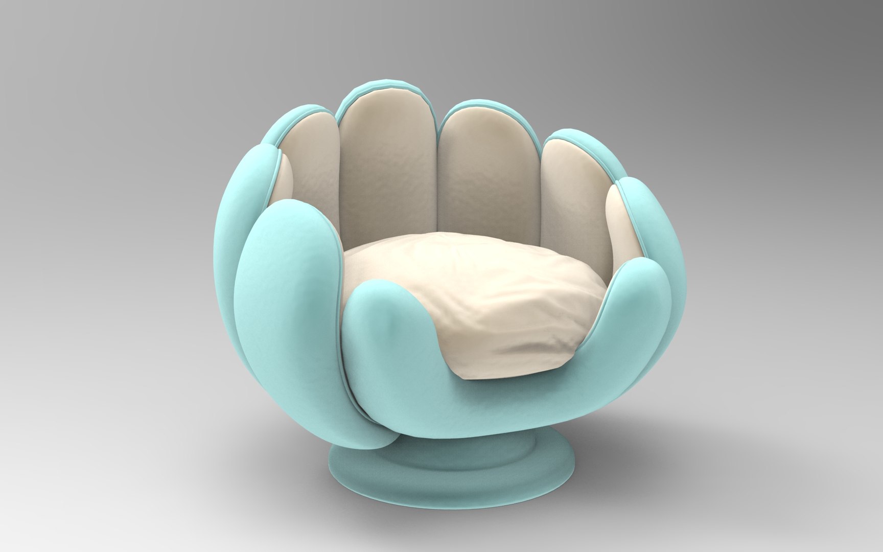 3D Shell Armchair - TurboSquid 2018592