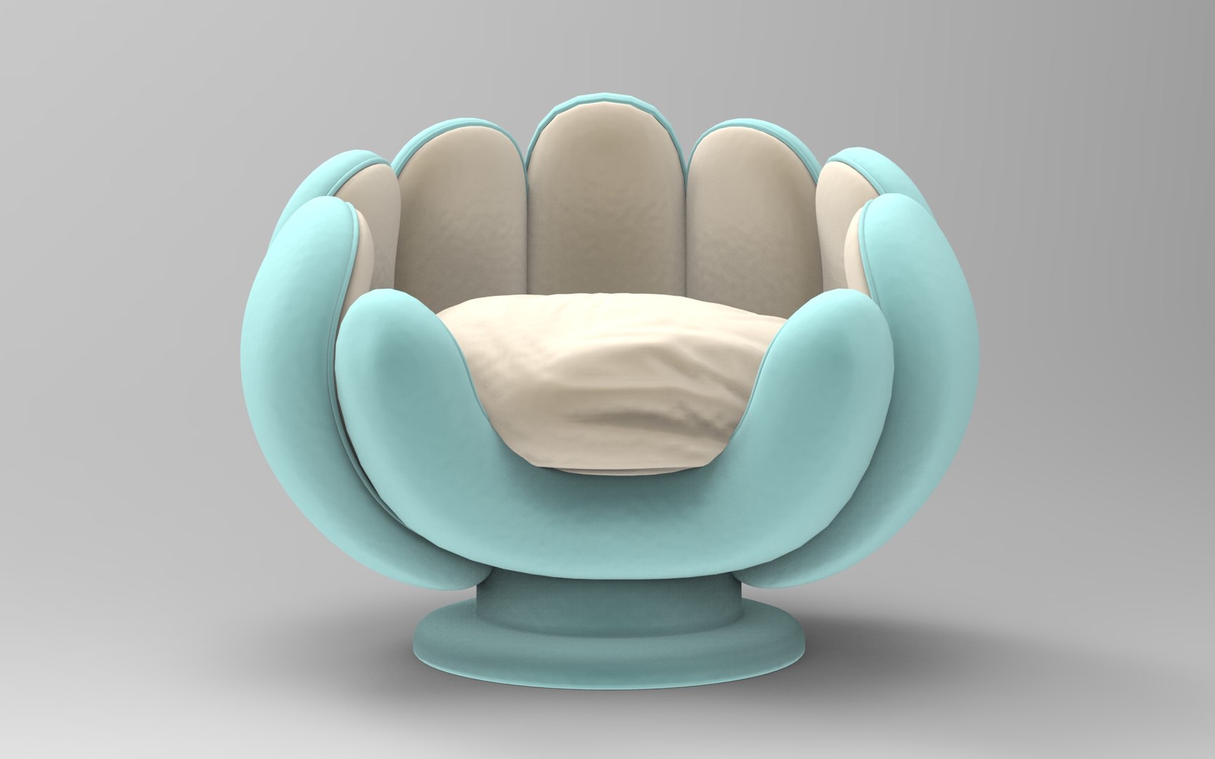 3D Shell Armchair - TurboSquid 2018592