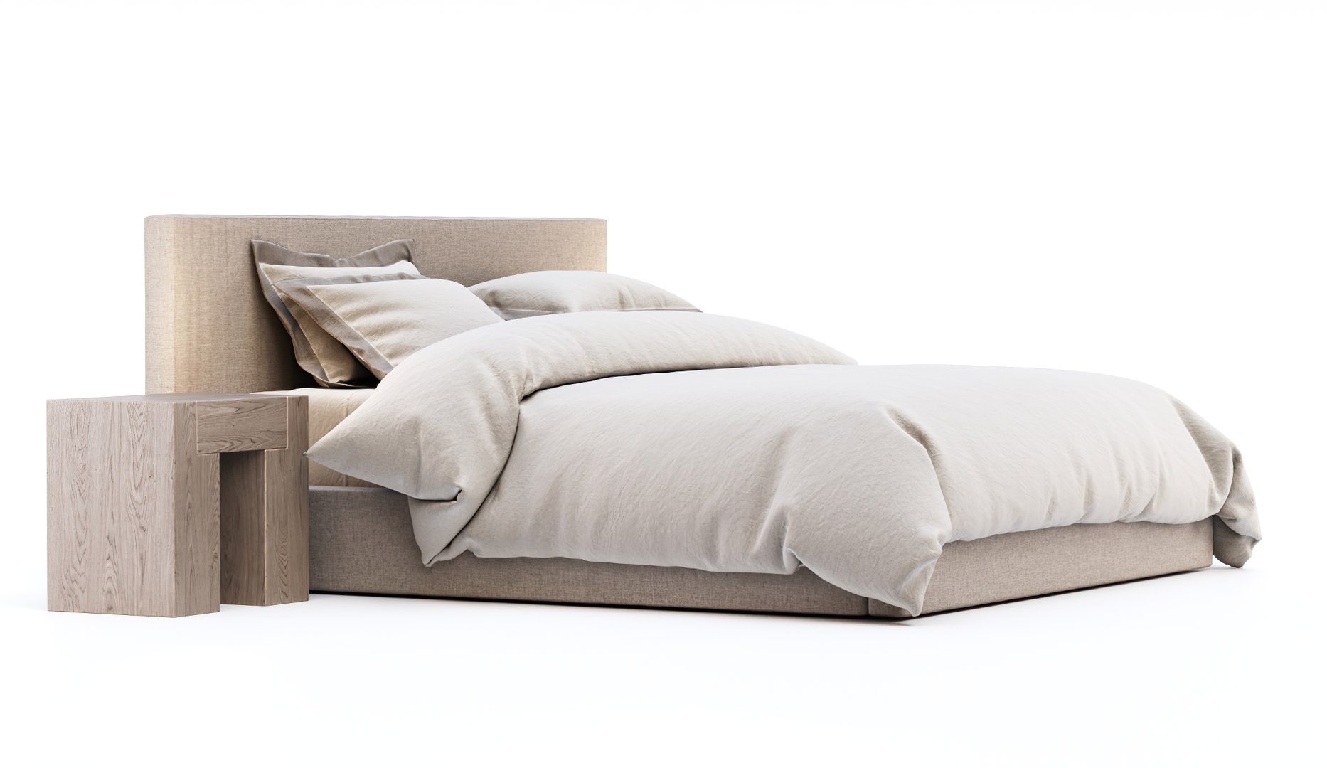 3D model Jack Modern Double bed - TurboSquid 2031504