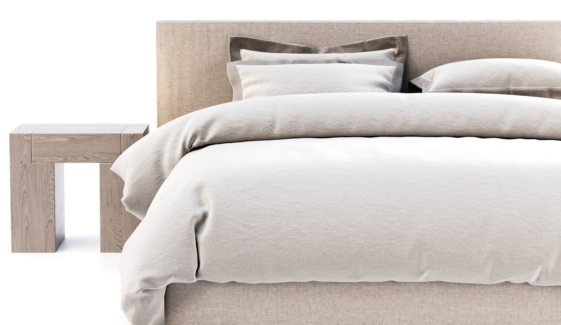 3D model Jack Modern Double bed - TurboSquid 2031504