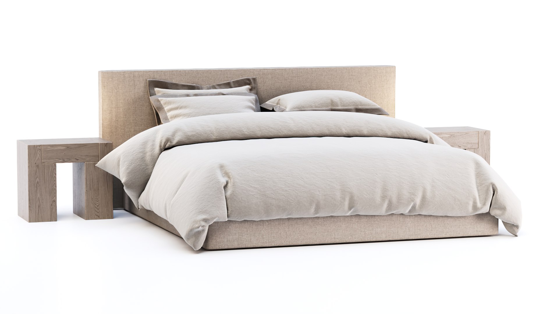 3D model Jack Modern Double bed - TurboSquid 2031504