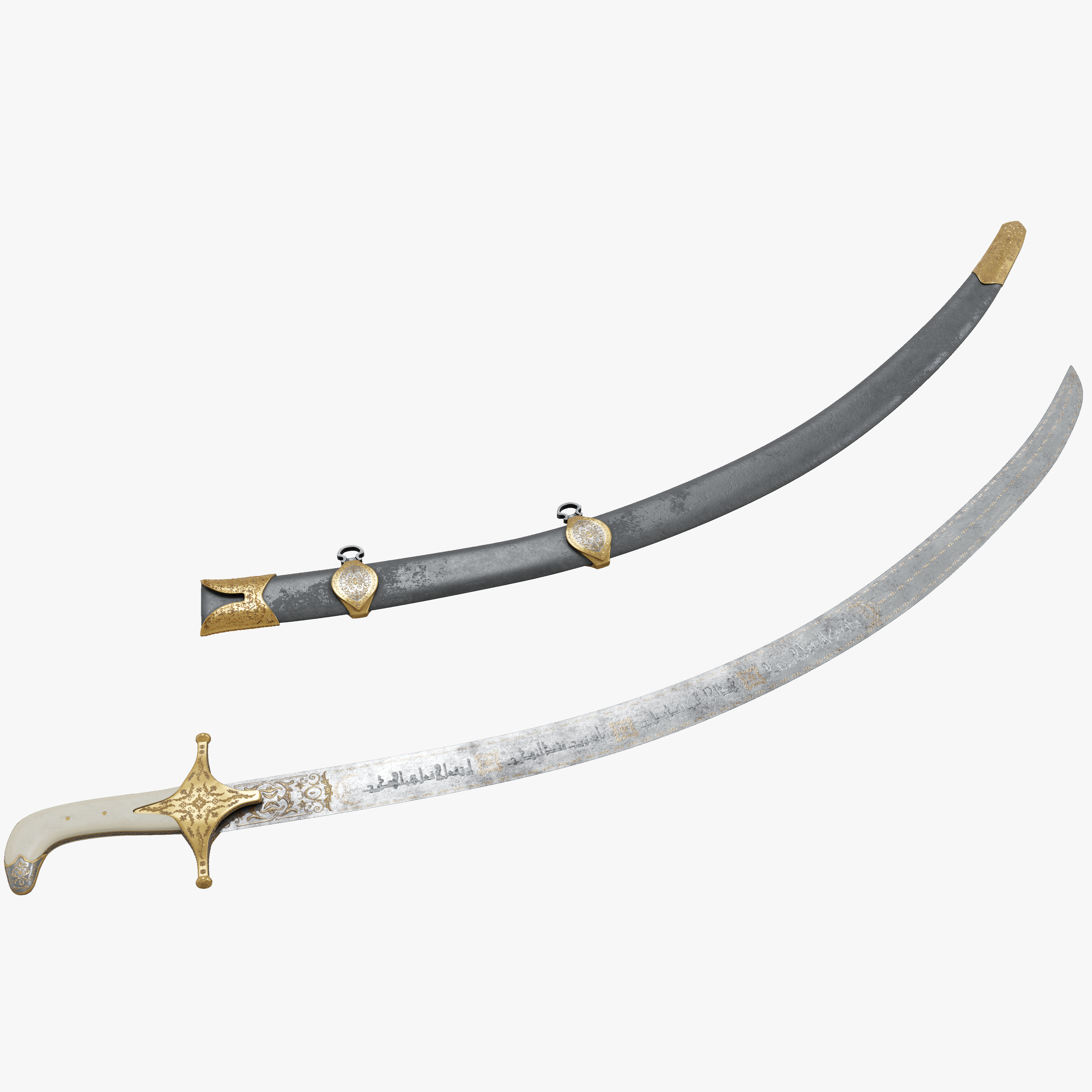 modelo 3d Espada islámica - TurboSquid 1740118