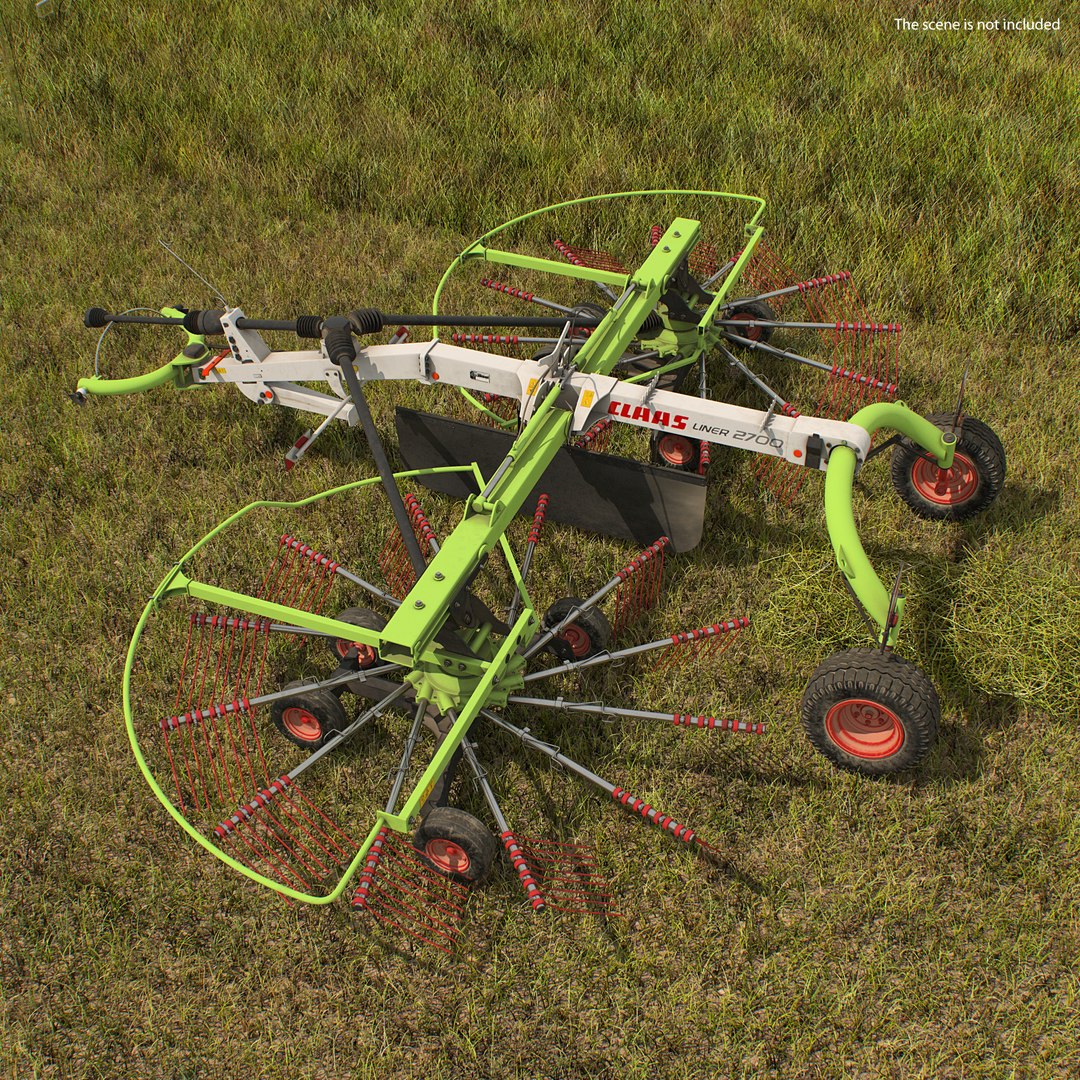 Used twin rotor hay model - TurboSquid 1509820