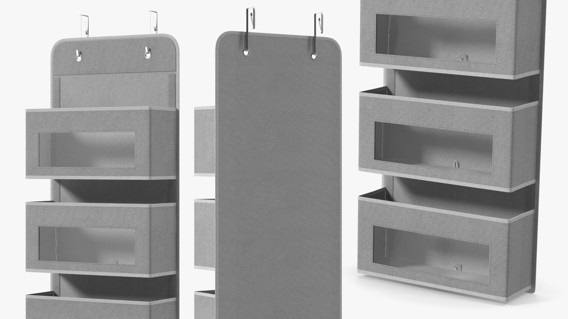 Wall Mount Pocket Organizer Gray 3D Model - TurboSquid 2015871