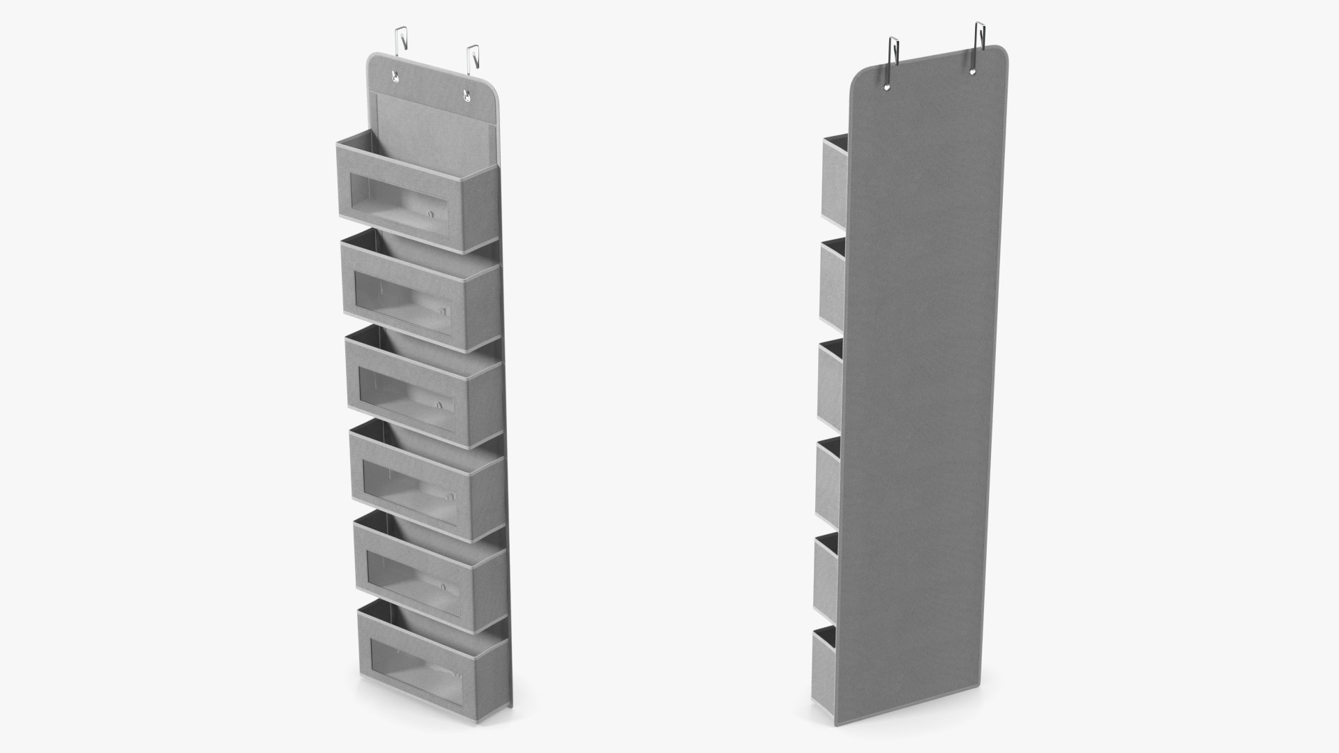 Wall Mount Pocket Organizer Gray 3D model - TurboSquid 2015871
