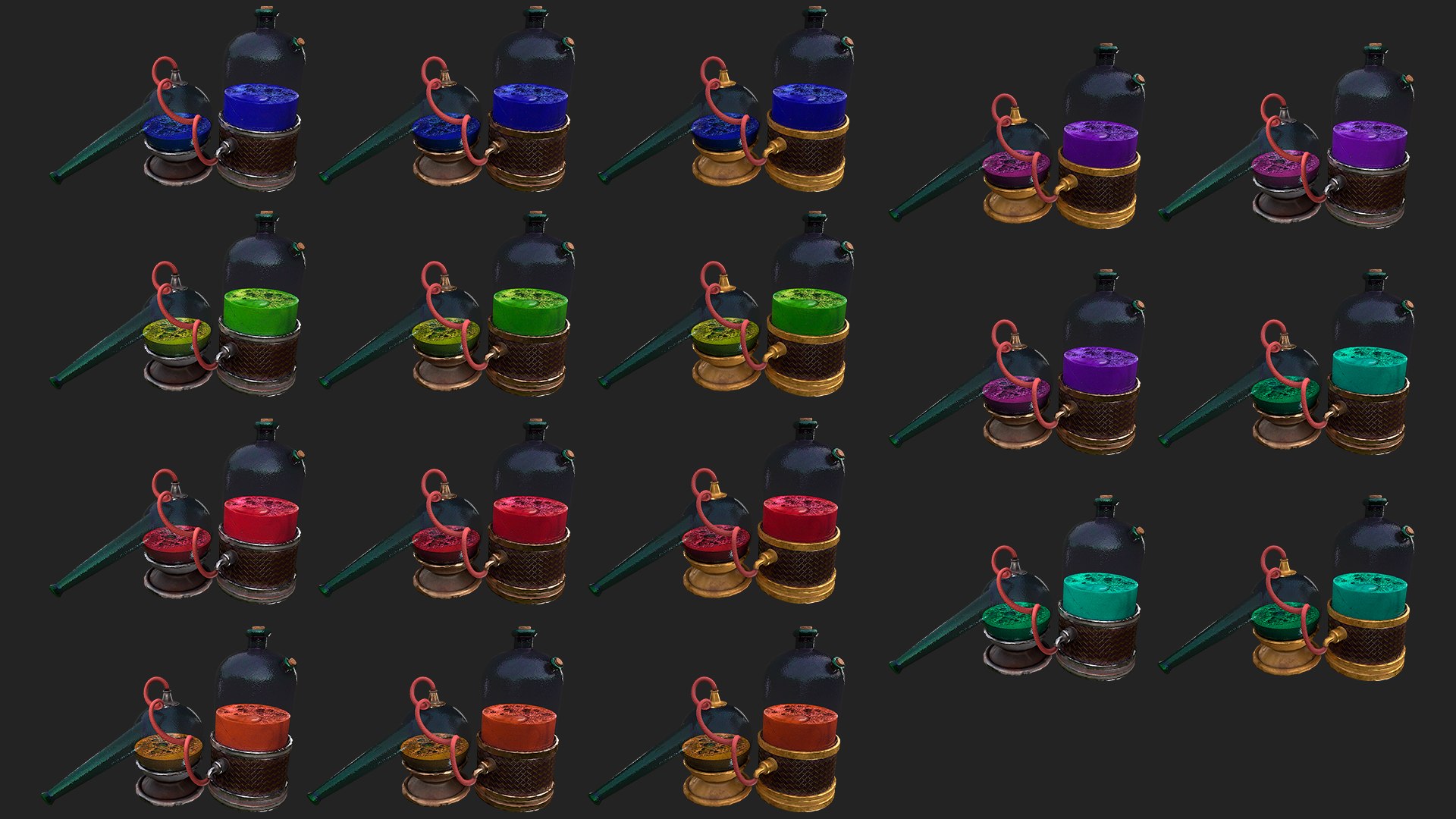 3D Alchemical Potion Mixer Equipment - TurboSquid 1841490
