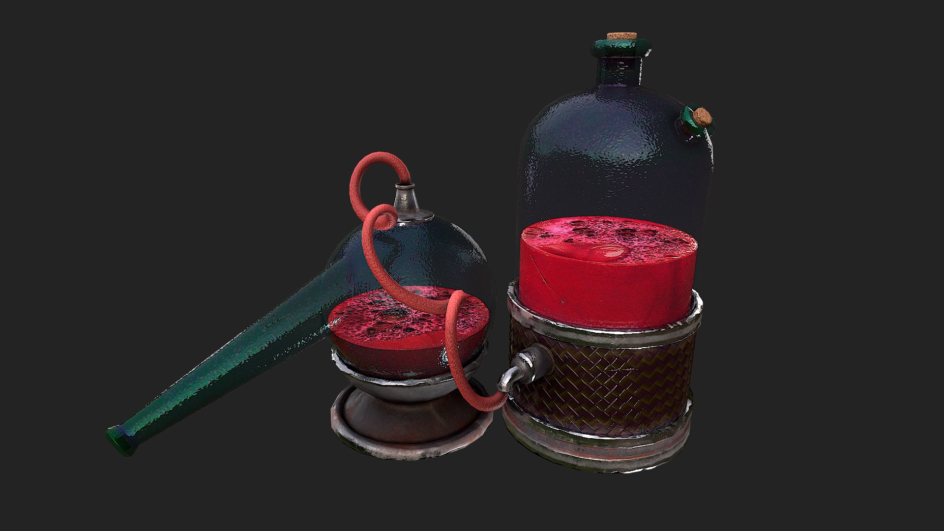 3D Alchemical Potion mixer Equipment - TurboSquid 1841490