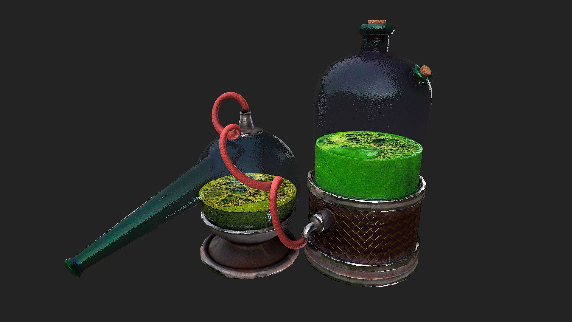 3D Alchemical Potion mixer Equipment - TurboSquid 1841490