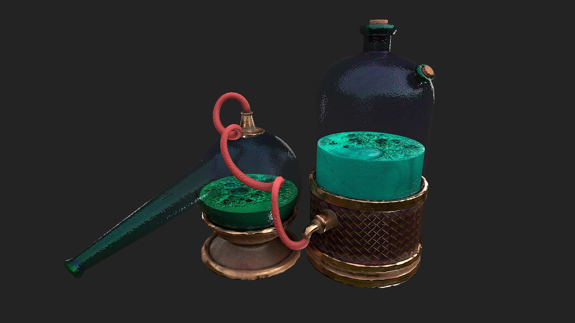 3D Alchemical Potion Mixer Equipment - TurboSquid 1841490