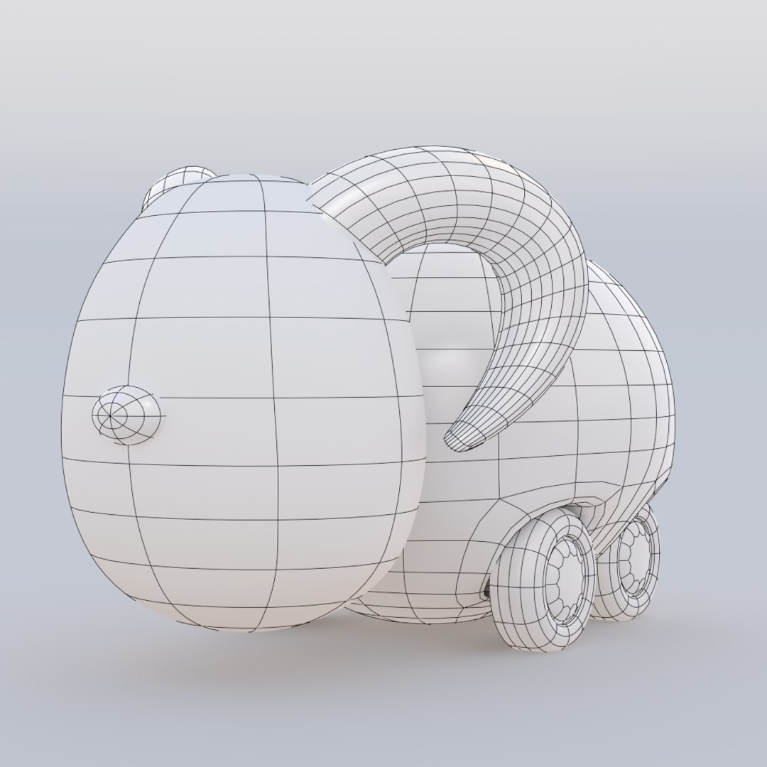 3D Model Cute Toy Sheep - TurboSquid 1524648